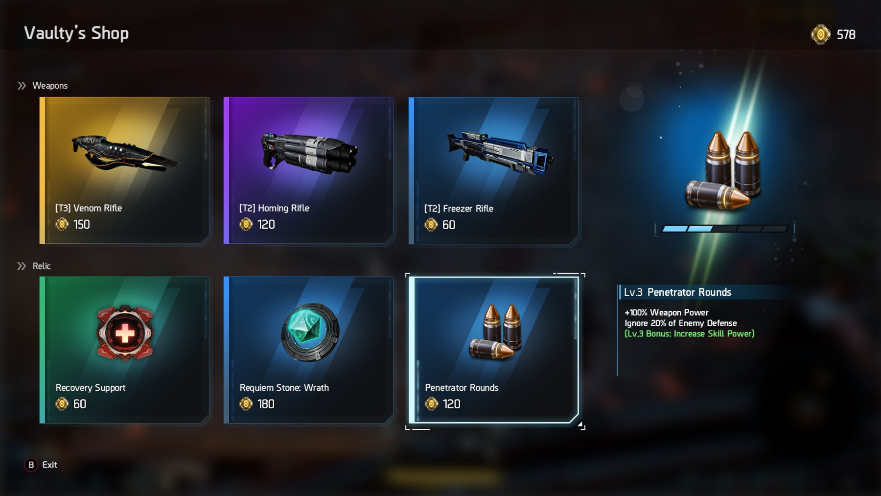 Anvil (Ancient Vault Investigation Lab) Ingame UI - rei-kim